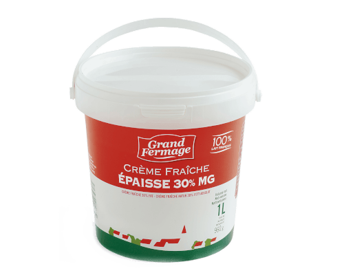Crème fraîche épaisse 30% MG - Eurial food service & industry